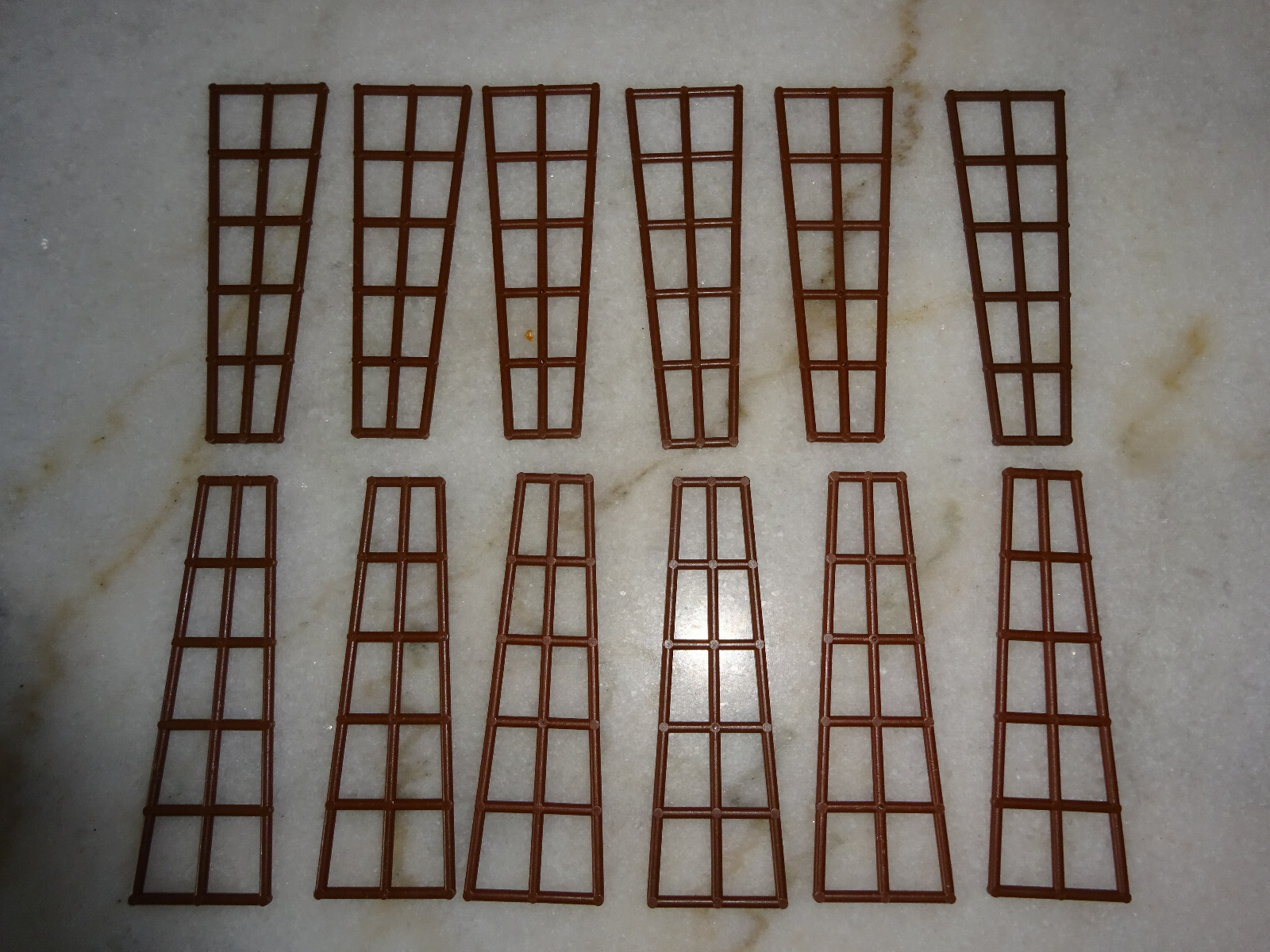 Lego 12 Brown Boat Masts 16X5 Short Rigging Sail Pirate Ship 6057 | eBay