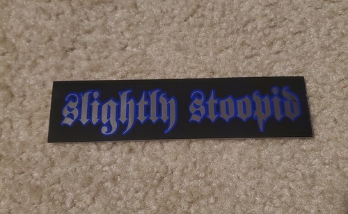 Slightly Stoopid Official Sticker Blue Metallic Logo Promo Tour Slaps ...