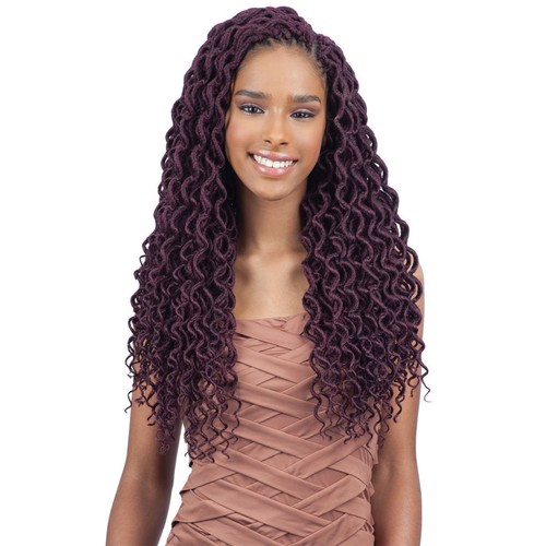 2X SOFT CURLY FAUX LOC 18" - FREETRESS SYNTHETIC CROCHET BRAID DREAD ...