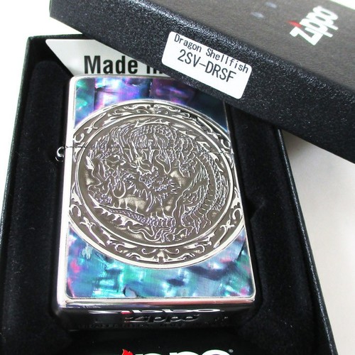 ZIPPO 2SV-DRSF Mother-of-pearl shellfish pasted Dragon Shell | eBay UK