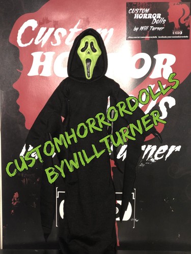 Ghostface CUSTOM HORROR DOLL Scream OOAK 12” Action Figure STAB Green ...