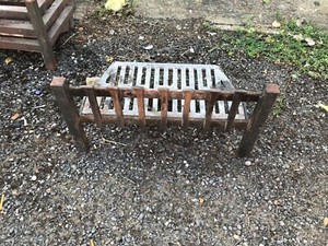 Open fire grate clay fire back | eBay