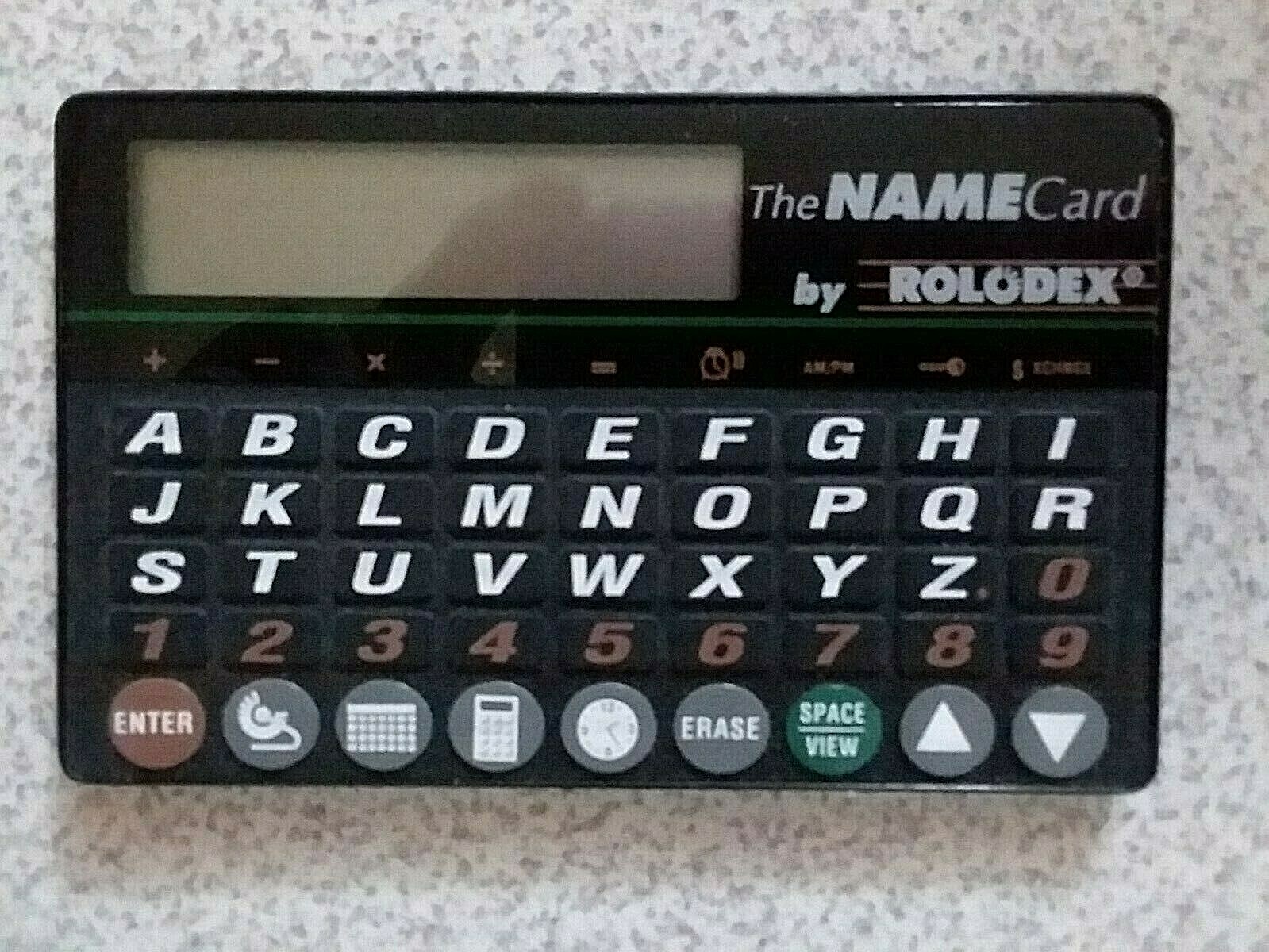 VINTAGE ELECTRONIC ROLODEX--"NAME CARD"--from early 90's | eBay