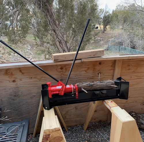 10 Ton Horizontal Log Splitter Wood Cutter Manual Hydraulic 2 Speed ...