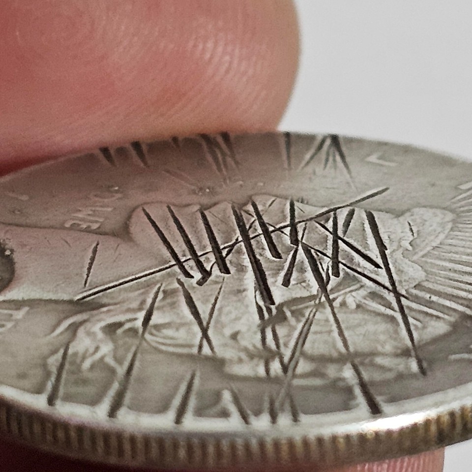 Two Face 2 Sided Coin Scratched Prop Harvey Dent Costume Cosplay Coin ...