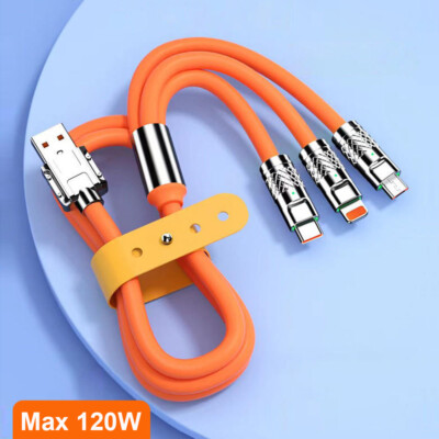 3 in 1 Fast USB Charging Cable Universal Multi Function Cell Phone ...