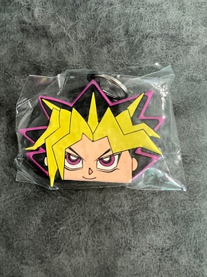 YuGiOh rubber official KEYCHAIN YUGI Head VINTAGE 1996 Yu-Gi-Oh! Yami ...