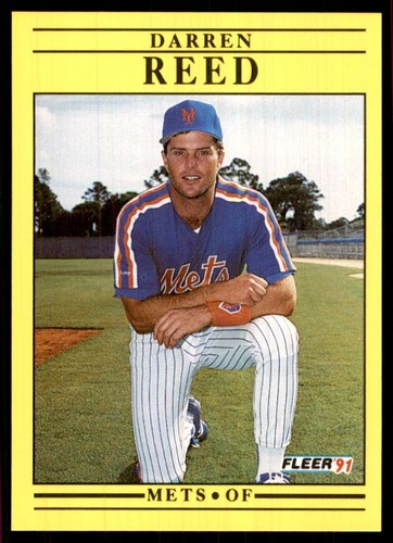 1991 Fleer Darren Reed RC New York Mets #159 | eBay