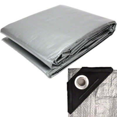 Open Box 50% OFF - Heavy Duty Silver Tarps Canopy Roof Tarp - Multiple ...