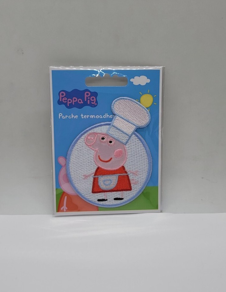 Hasbro © Peppa Pig Iron-On Patch: Chef Peppa w/Hat & Apron New Free ...