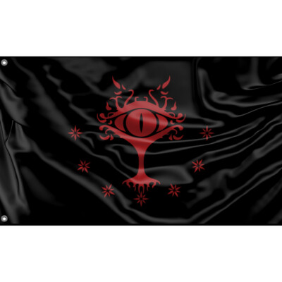 Eye of Sauron, LOTR Inspired Flag Unique Design, 3x5 Ft / 90x150 cm, EU ...