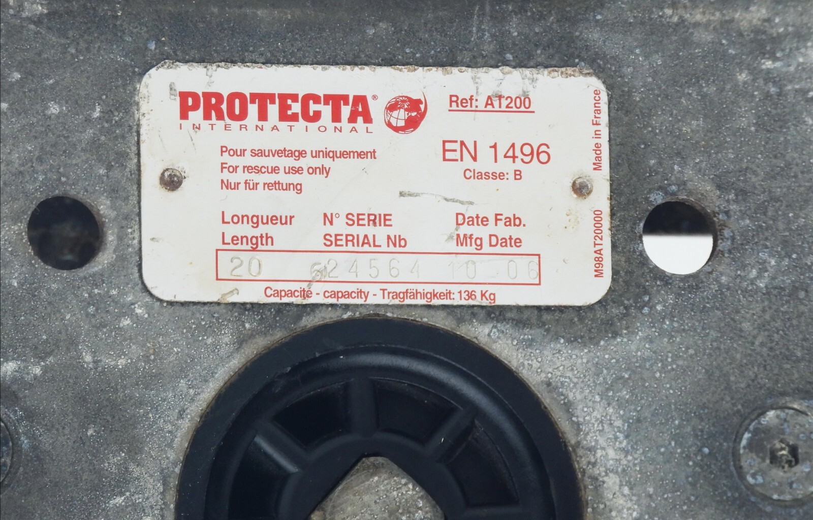 PROTECTA INTERNATIONAL RESCUE SAFETY HAND STUDIO PROP BOAT WINCH 20M ...
