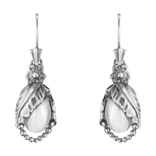 Georg Jensen. Sterling Silver Earrings with Silverstone - Heritage 2023 ...