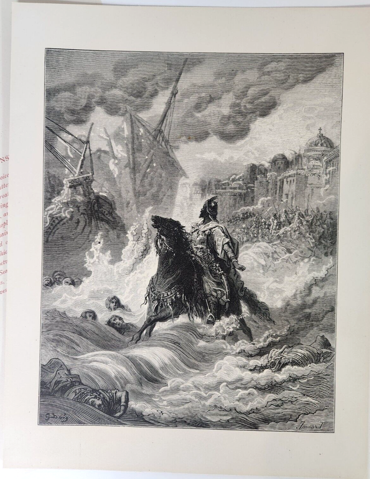 Mahomet II Constantinople Antique 1855 Engraving History Crusades Book ...