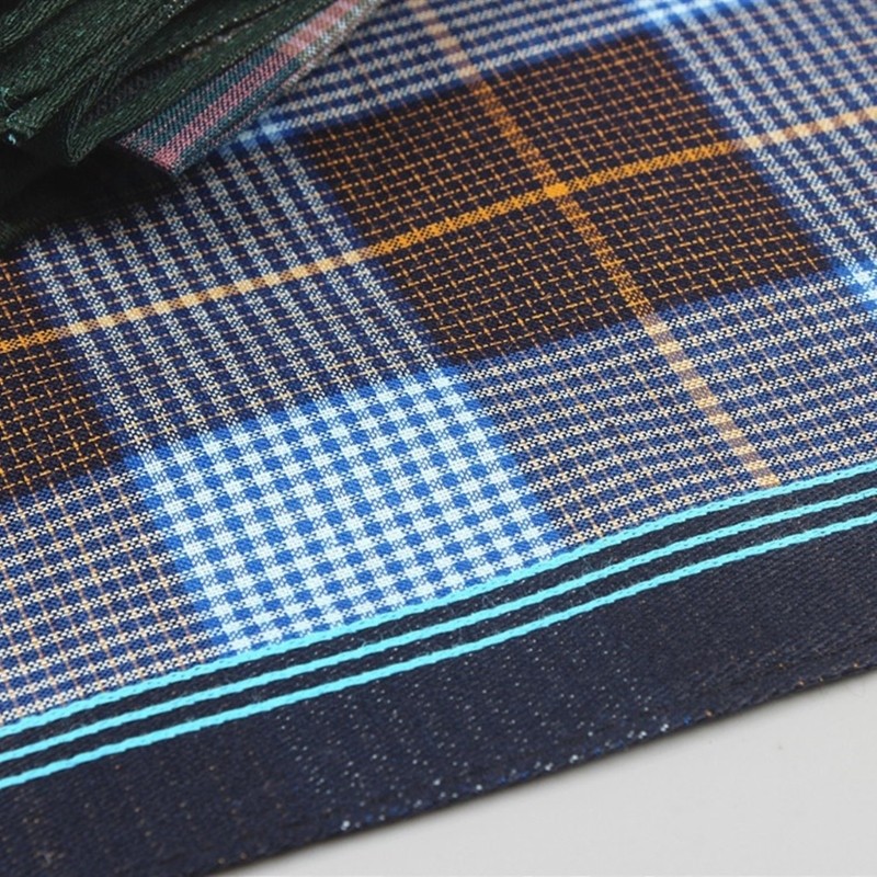 Random Color Adult Handkerchief with Lattice Pattern Soft Washable ...