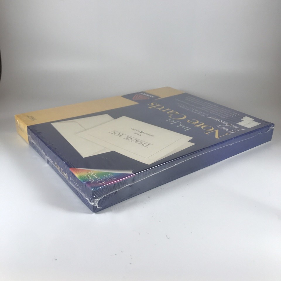 Avery 8317 Embossed Ivory Note Cards - 60 Cards + 60 Envelopes 4 1/4" x ...