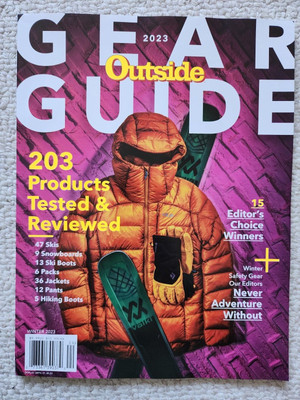 Outside Gear Guide Magazine Winter 2023 Editors Choice Winners | eBay