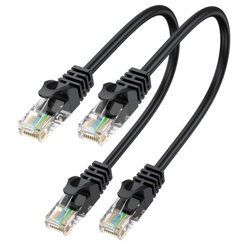 Cat6 Ethernet Cable 1ft 2pack Short Patch Cable 1 Foot Cord cat 6 Cable ...