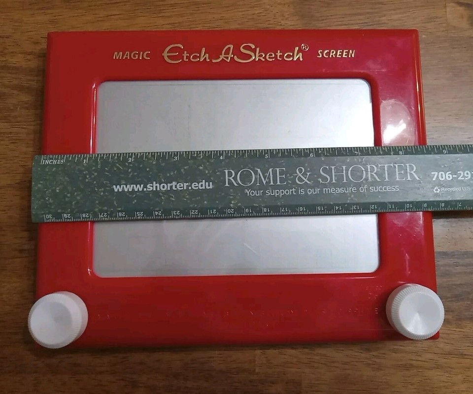 Great OHIO ART Etch a Sketch Vintage ETCH-A-SKETCH Red Works 8.75 Toys Nostalgia | eBay