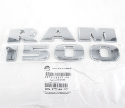 Genuine OEM Mopar Ram 68149702AA "RAM 1500" Front Door Emblem Badge | eBay