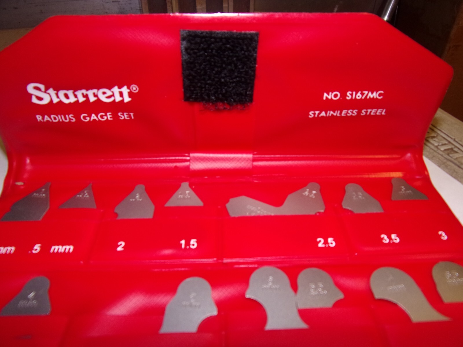 Starrett Metric Radius Gage Set S167MC Stainless 22pc for sale online ...