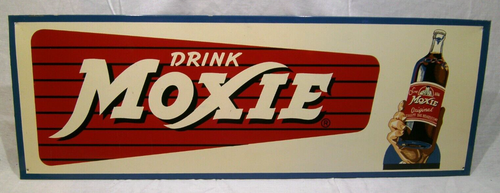NOS 1950`s Moxie Rolled Edge Tin Sign | eBay