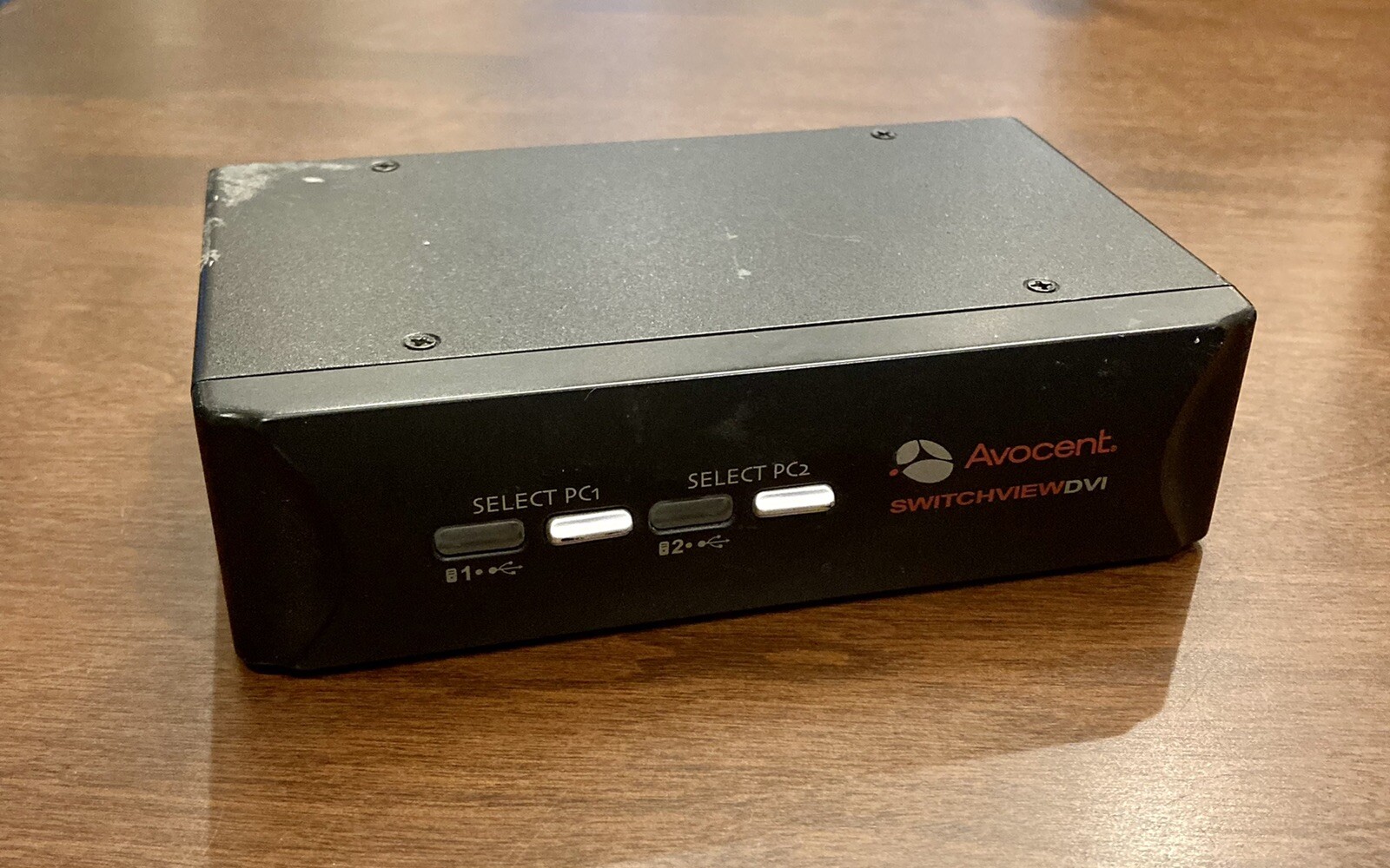 Avocent Switchview DVI 2 Port KVM Switch #2SVDVI10 & AC-DC Adapter ...