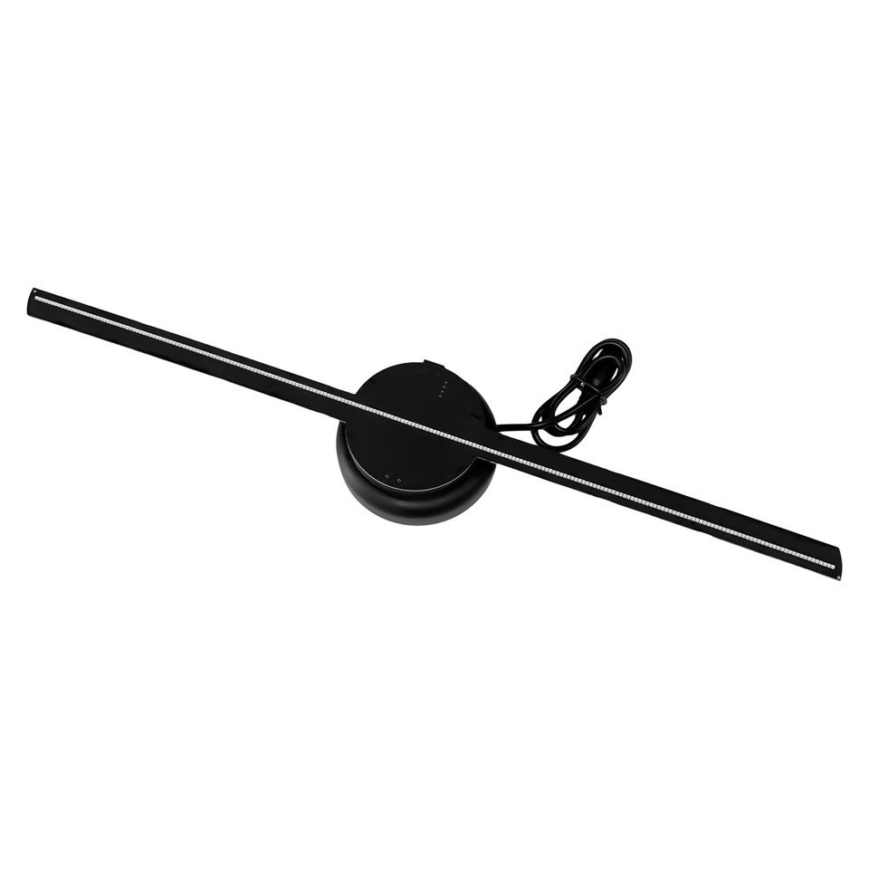 3D 1080P LED Holographic Fan Hologram Fan Projector Light RGB Sign Bar ...