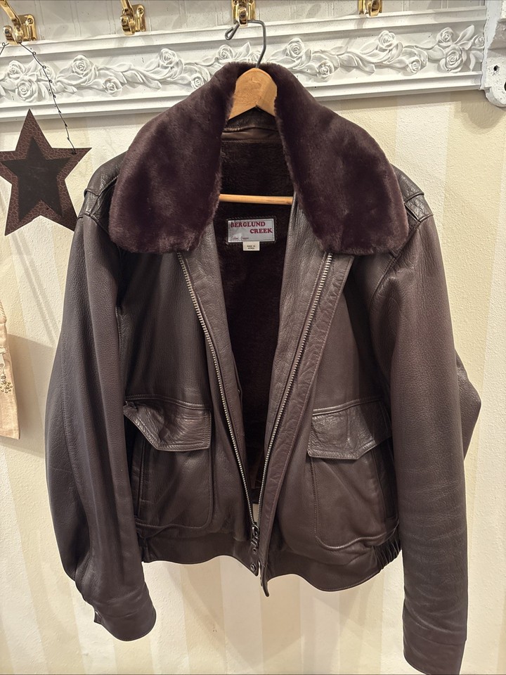 A-2 Goatskin Nose Art Leather 2 XL Jacket Dark Brown Bomber Men's Made ...