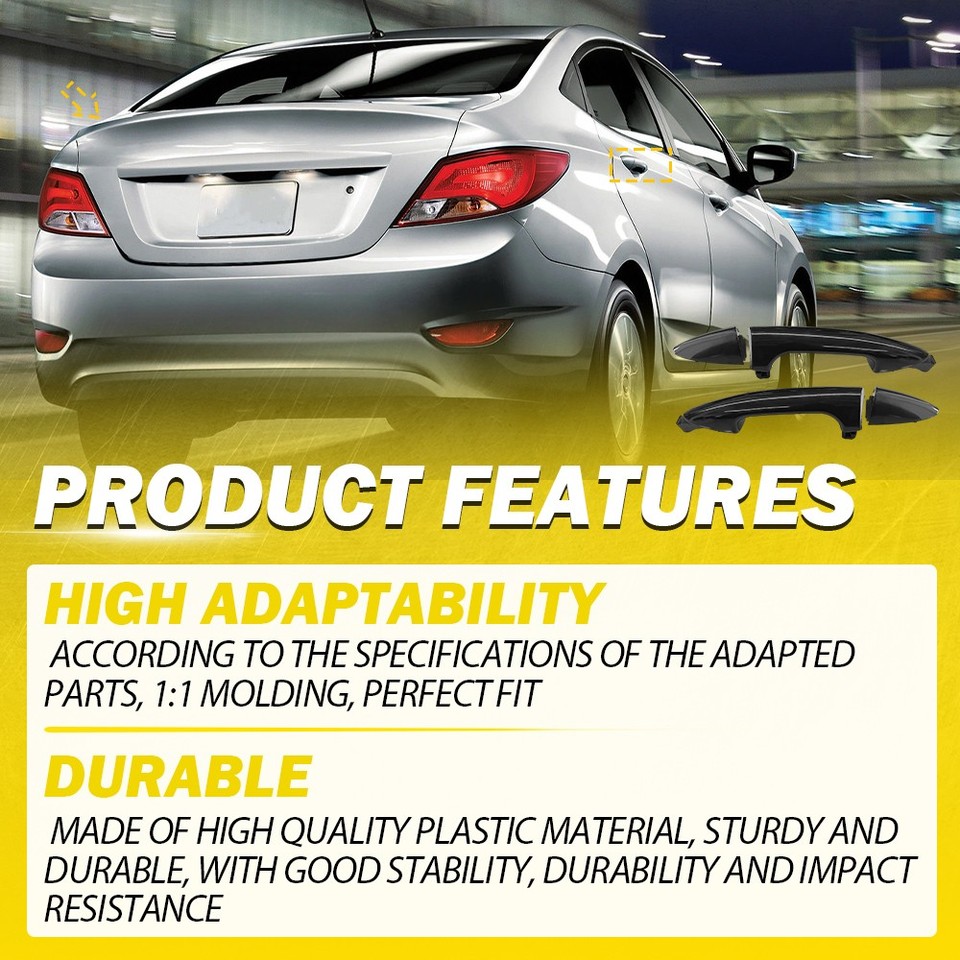 Rear Exterior Outer Door Handle for 2012-17 Hyundai Accent 82651-1R0500 ...