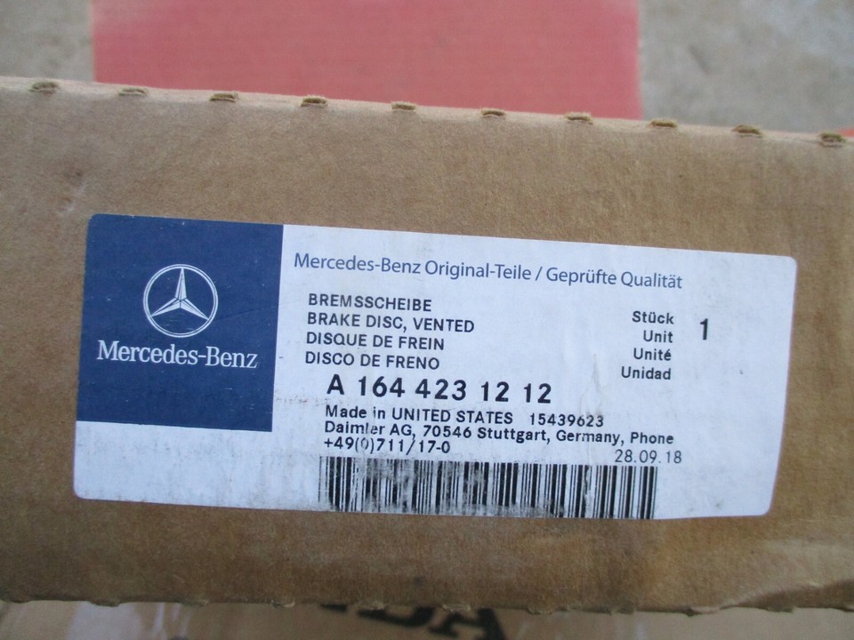 2005 2006 2007 2008 2009 2010 2011 MERCEDES M-CLASS W164 REAR BRAKE ...