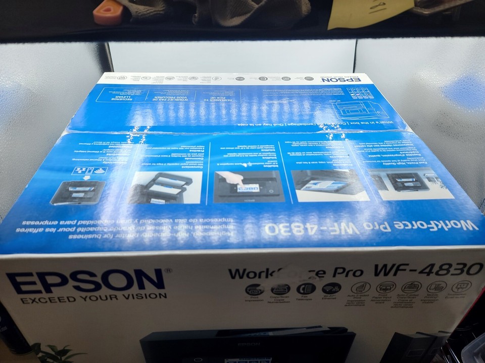 Epson Workforce Pro WF-4830 Inkjet Color All-In-One Printer -NEW- P111 ...