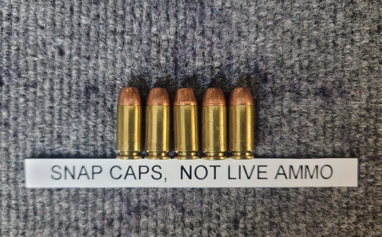 READ AD! 5- 40 S&W Premium snap caps for training drills 3 gun copper | eBay