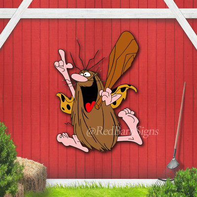 Captain Caveman Sticker cave man trendy anime cute nerd art pun indie ...