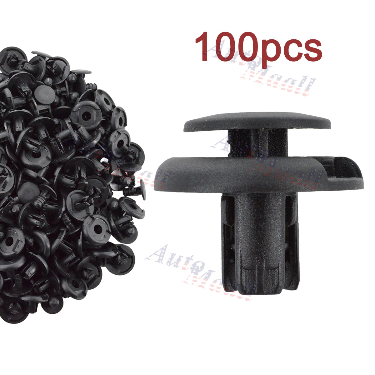 100pc Fender Splash Shield Clips For 7mm Hole Honda Odyssey Insight ...