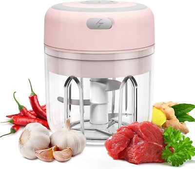 Cordless Electric Mini Chopper Grinder Powerful Garlic Chopper Food ...