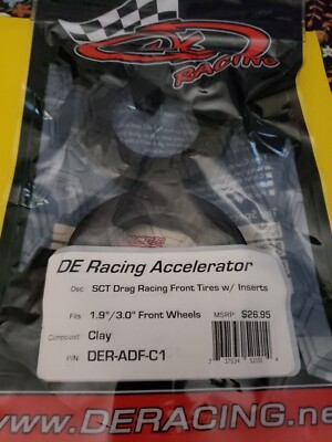 DE Racing Accelerator Front Drag Racing Tires Clay Compound W/Inserts ...