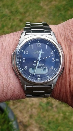 Casio Wave Ceptor Multi Band 6 Tough Solar. Blue dial. WVA-M630. Mod ...