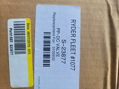 Ryder Fleet Park Control Valve S-23877 Replaces 3105930 801315/5010920 ...