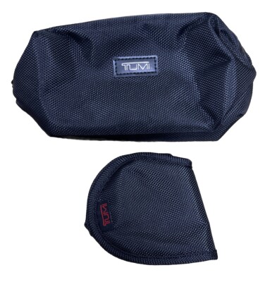 Tumi x Delta Black Zippered Pouch And Eye Mask | eBay