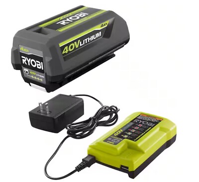 Ryobi OP40404 40-Volt Lithium-Ion 4 Ah Battery With slim Charger | eBay