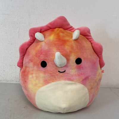 Squishmallow 8” "Trinity the Triceratops" Dinosaur Plush Soft Stuffed ...