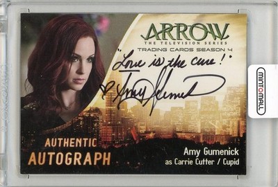 2017 Cryptozoic Arrow Season Four Autographs Amy Gumenick As Carrie ...