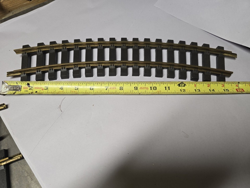 Lot Of 14 Pieces Of G Scale Brass And Plastic Curverd And 1 Straight ...