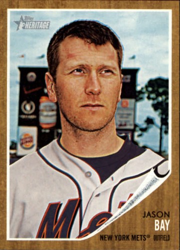 2011 Topps Heritage #308 Jason Bay Mets NM-MT | eBay