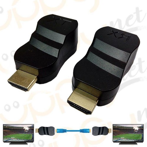 HDMI Extender CAT 6/6E Rete Ethernet Cavo Lan Adattatore 1080p 2K 4K ...