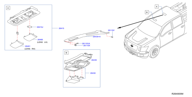 Genuine Nissan Lamp Assembly Personal Right-hand 26460-9UF0B for sale ...
