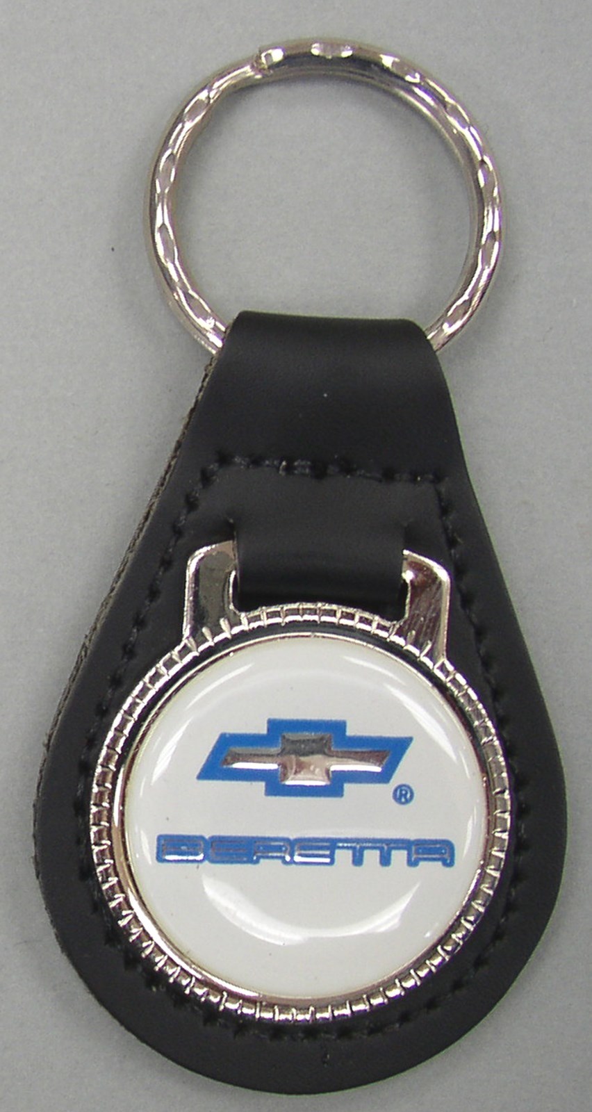 Vintage White CHEVY BERETTA Black Leather Key Ring Chevrolet | eBay