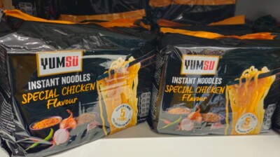 4× 5 packs Yumsu NOODLES SPECIAL CHICKEN Flavour instant noodles free p ...