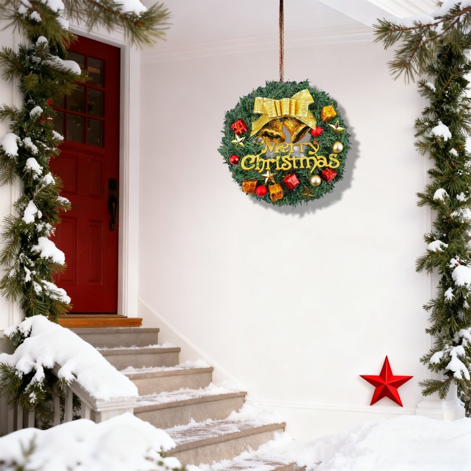 Christmas Wreath For Front Door Home Decoration Artificial Christmas ...